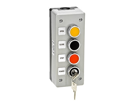 3 Button Waterproof Control Station with Lockout — American Garage Door ...