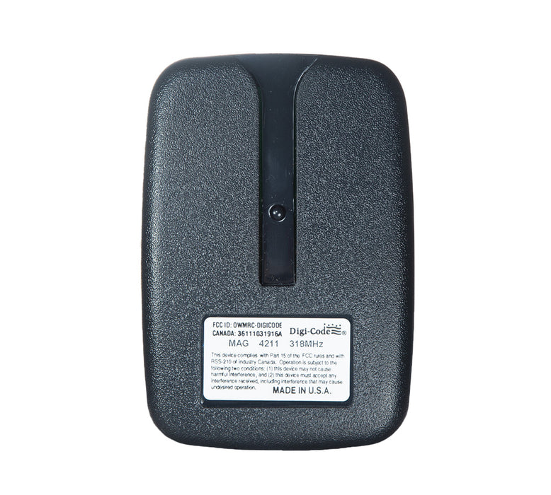 (DC-MAG) DIGI-CODE 1 BUTTON MVP / ALLSTAR / GTO / MIGHTY MULE VISOR RE ...